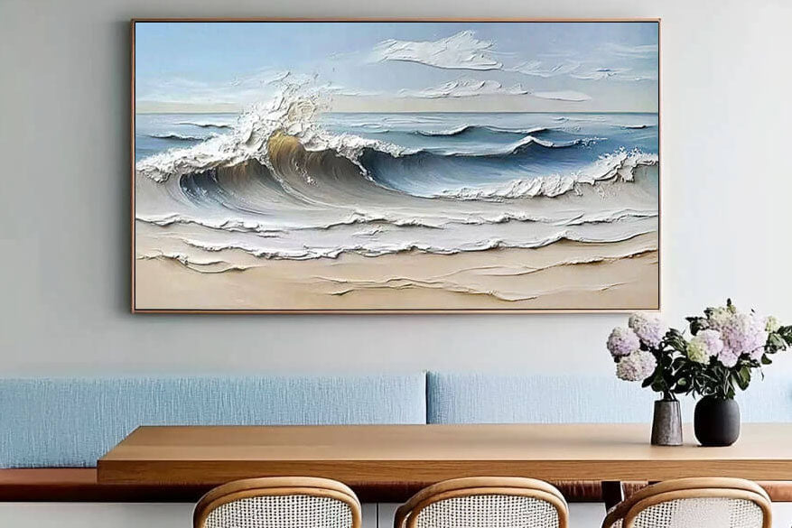How to Style Your Space with Ocean-Inspired Seascape Art? – Huesartlab
